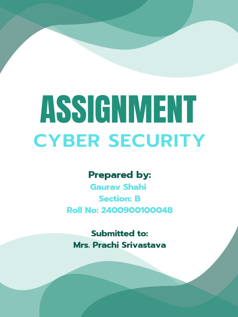 Assign. CS Cover Page | PDF