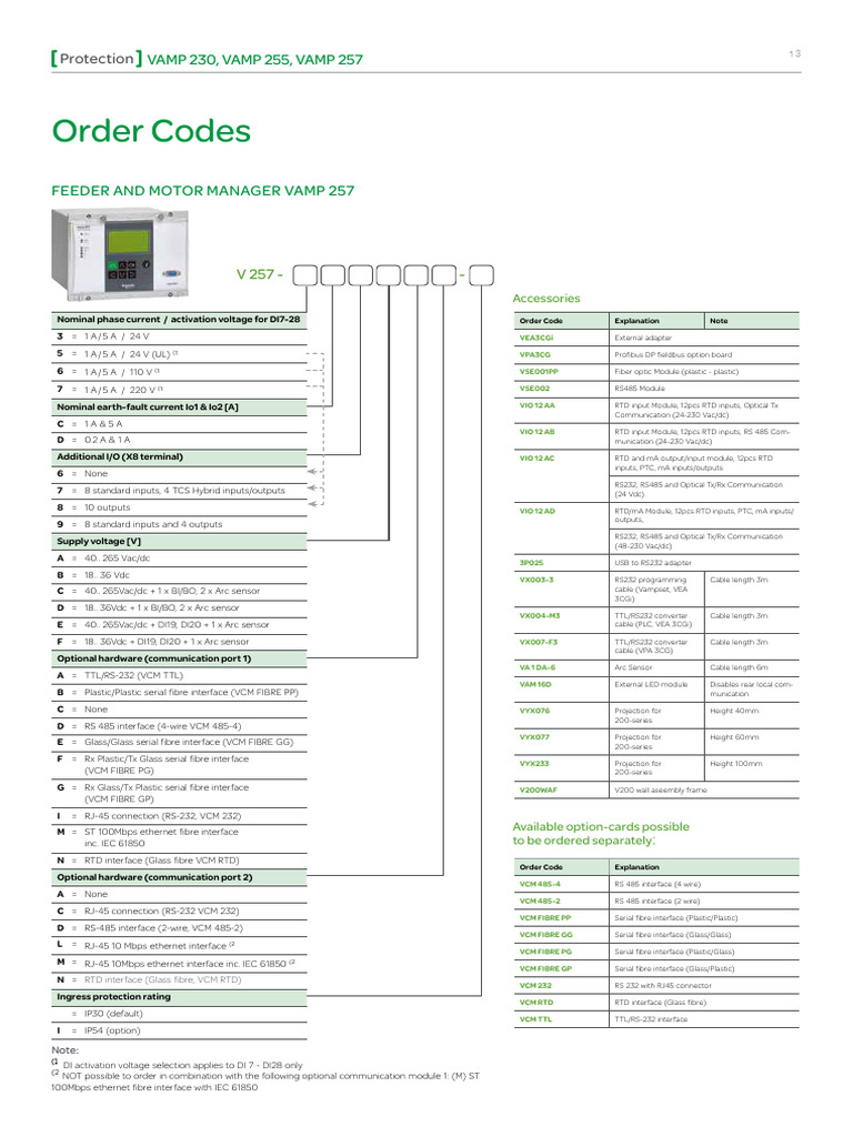 Vamp 230, Vamp 255 and Vamp 257_13 | PDF | Electrical Engineering ...
