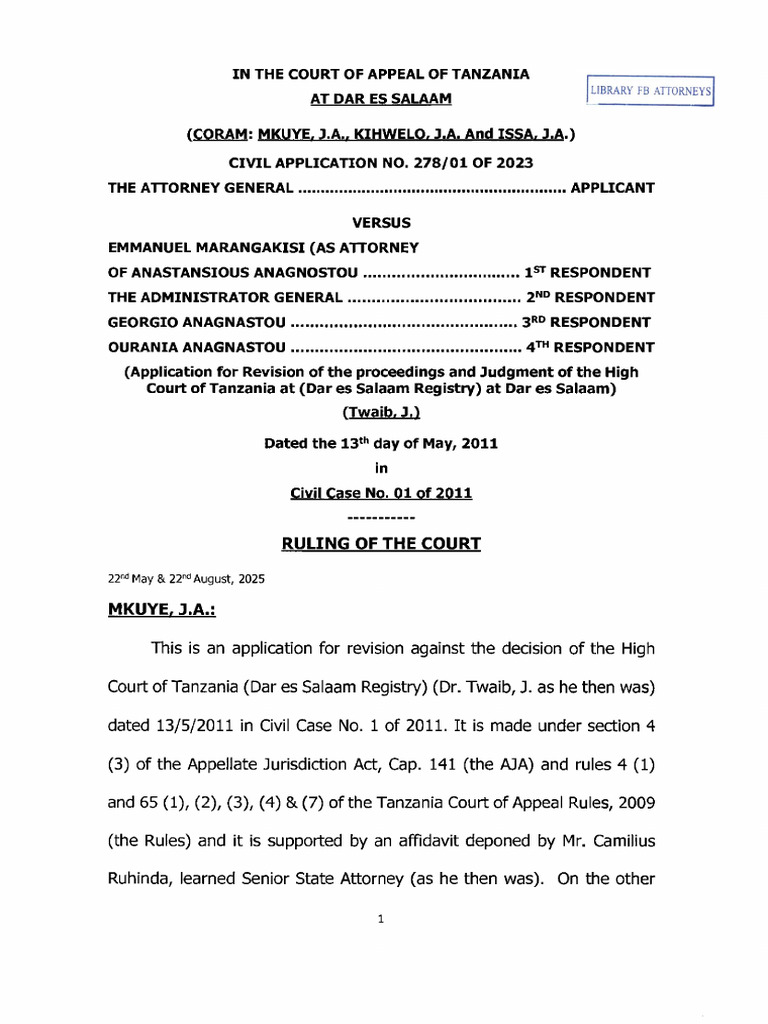 Attorney-General-vs-Emmanuel-Marangakisi-Others-Civil-Application-No ...