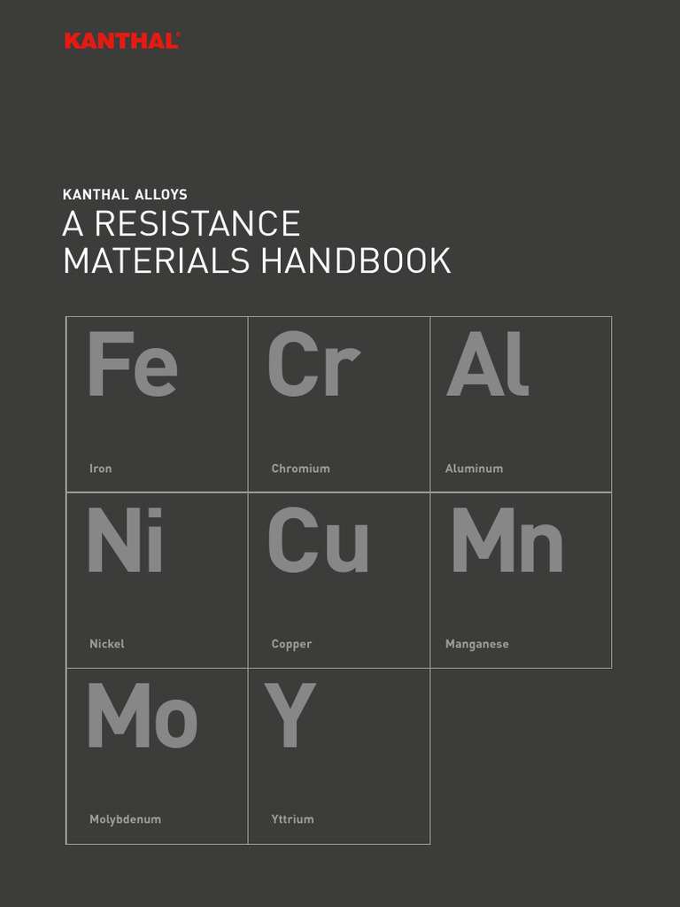 A Resistance Materials Handbook - Kanthal | PDF | Alloy | Corrosion