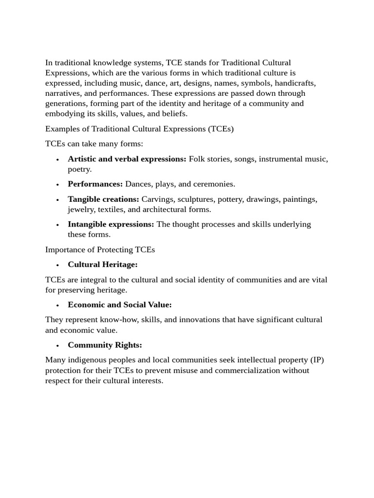 Definition Tce | PDF