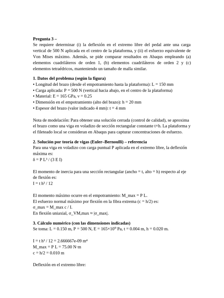 Pregunta3 Pedal WordEditable | PDF | Viga (Estructura) | Ingeniería ...