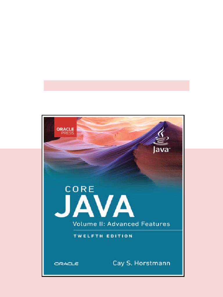(Ebook) Core Java, Vol. II-Advanced Feature by Cay S. Horstmann ISBN 9780137870899 ...