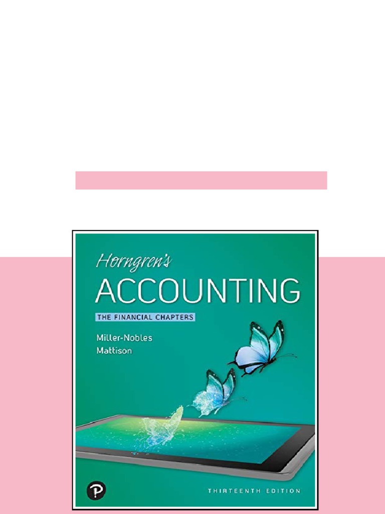 (Ebook) Horngren's Accounting: The Financial Chapters -- MyLab ...