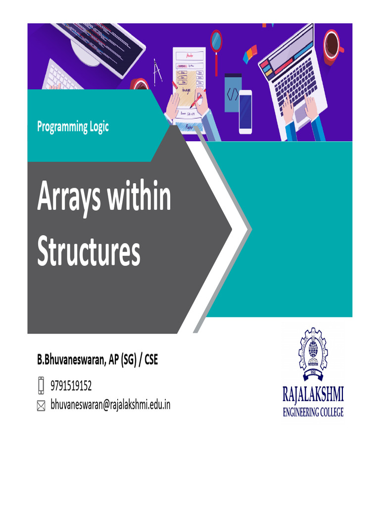 Arrays in C Structures Explained | PDF