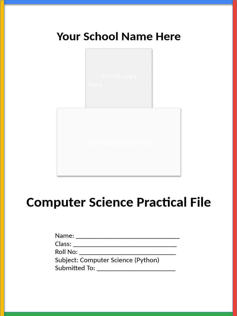 CS Practical File Template | PDF