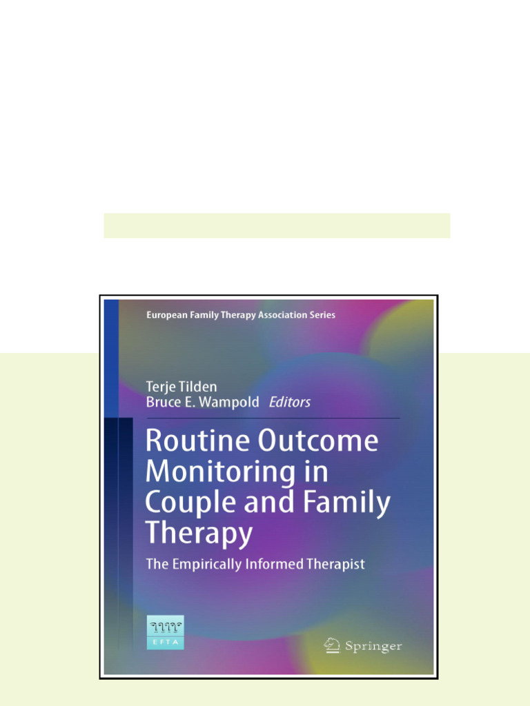 (Ebook) Routine outcome monitoring in couple and family therapy. The ...