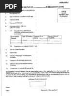 Caste Certificate Format for SC/ST Applicants | PDF | Government Of India