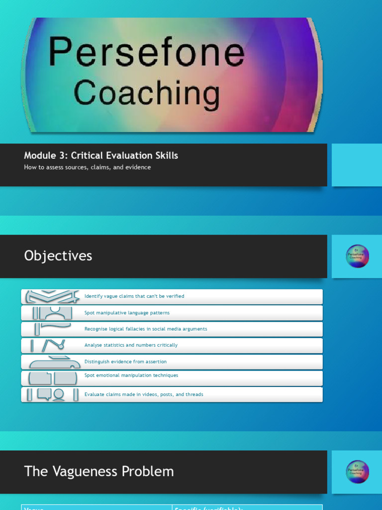 Introduction and Objectives - Resource - Module 3 Slides PDF | PDF ...