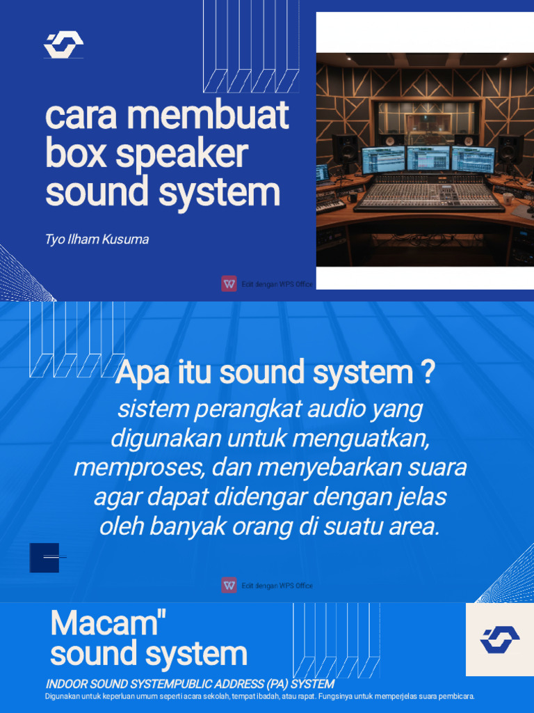 Materi Pembuatan Box Spiker | PDF