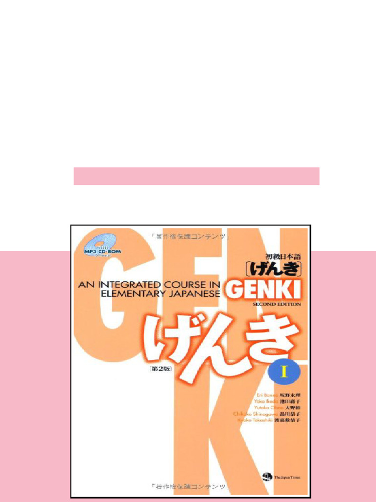 (Ebook) GENKI: An Integrated Course in Elementary Japanese I by Eri ...