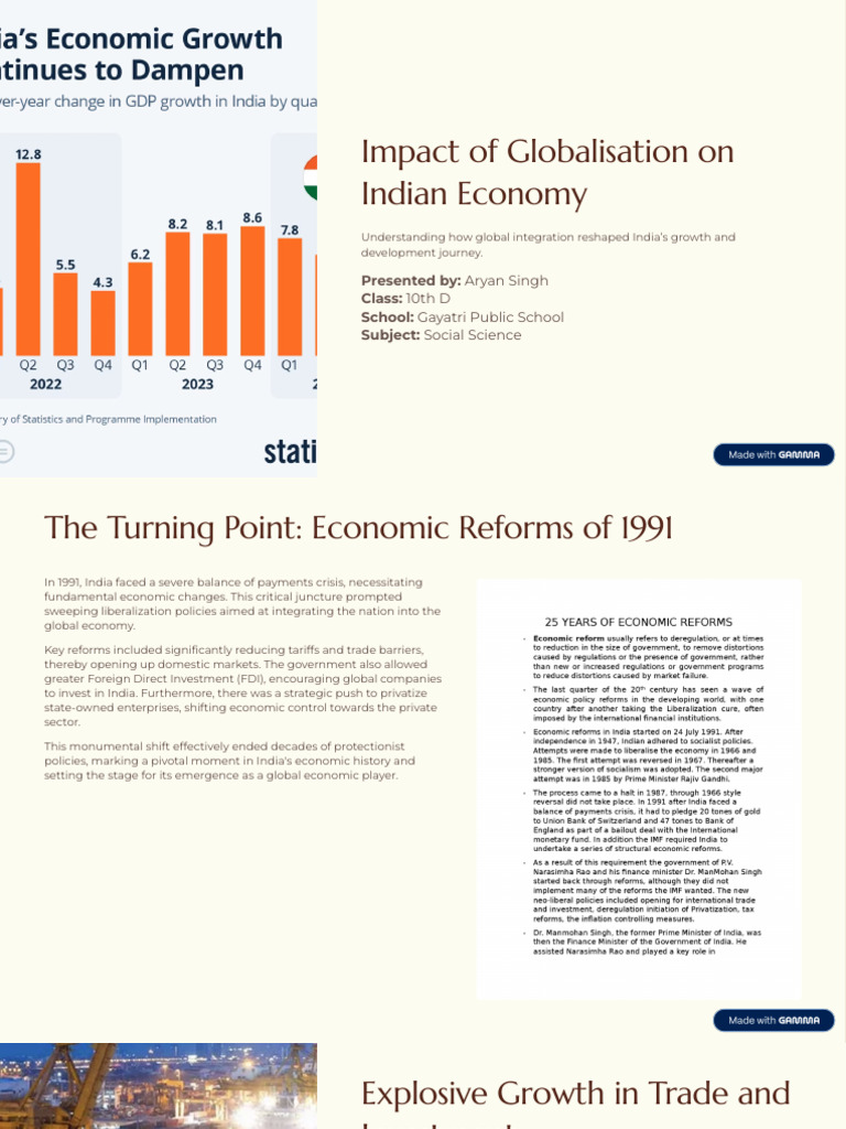 Impact of Globalisation On Indian Economy | PDF | Globalization ...