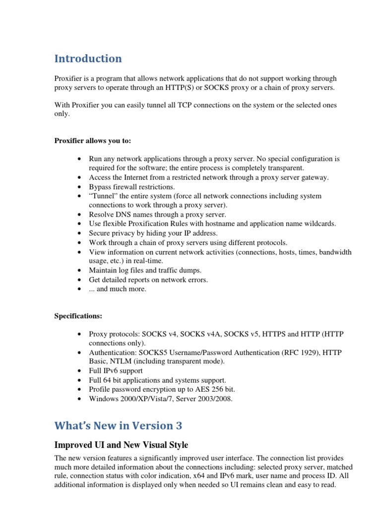 Proxifier | PDF | Proxy Server | Hypertext Transfer Protocol