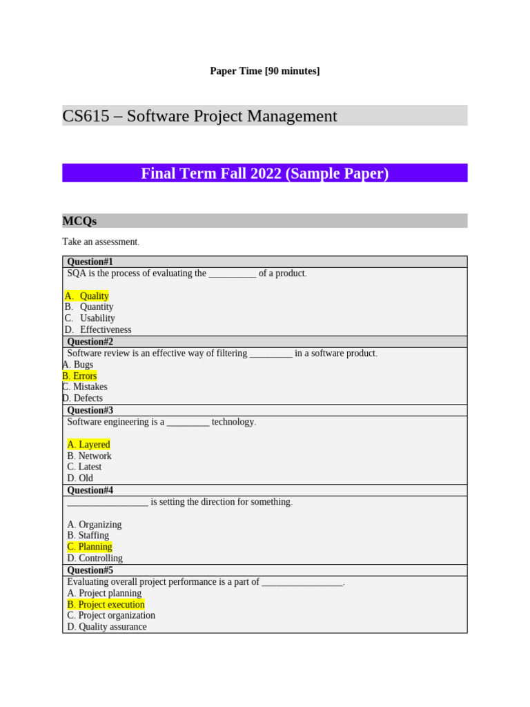 Final Paper Pattern-CS615 | PDF | Risk | Software