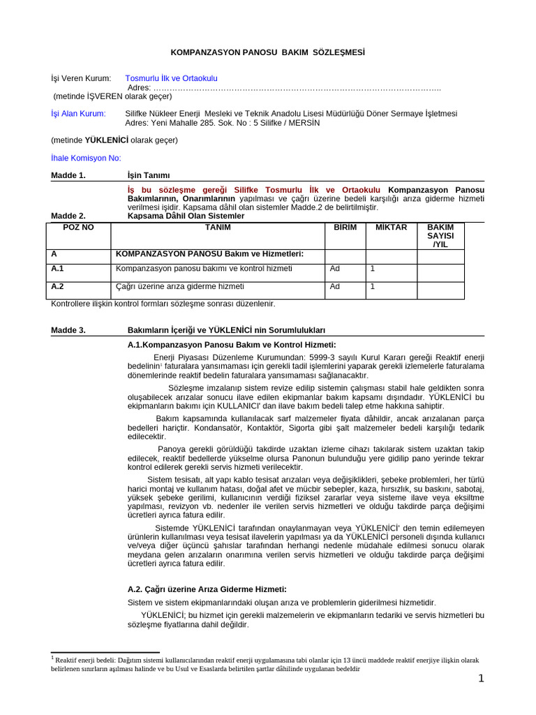 Tosmurlu i̇lk Ve Ortaokulu Komp. Sözl. (1) | PDF