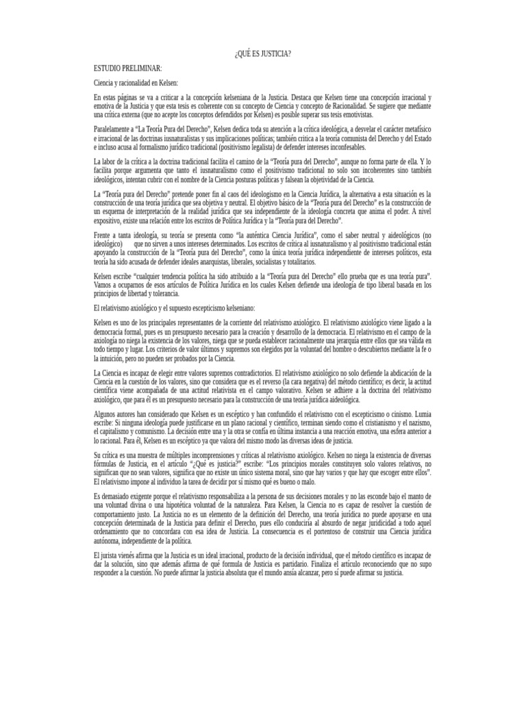 QUÉ ES JUSTICIA | PDF