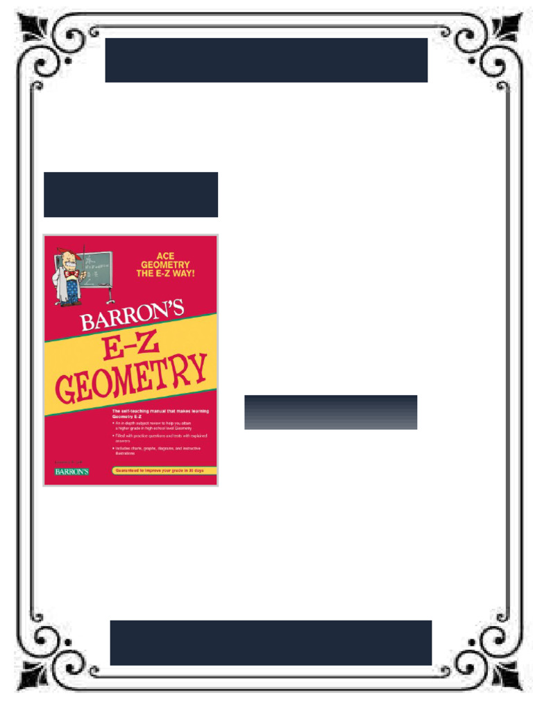 E Z Geometry 4th Edition Lawrence S. Leff ebook clear pdf | PDF | Line ...