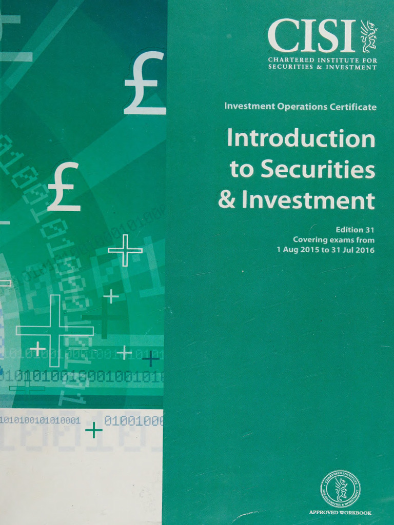Introduction To Securities & Investment - CISI Investment - Kevin ...