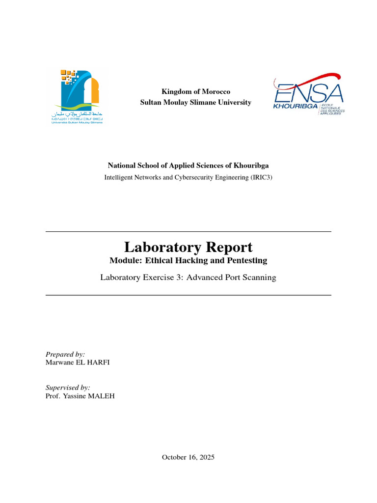 Advanced Port Scanning Lab Report | PDF | Port (Computer Networking ...