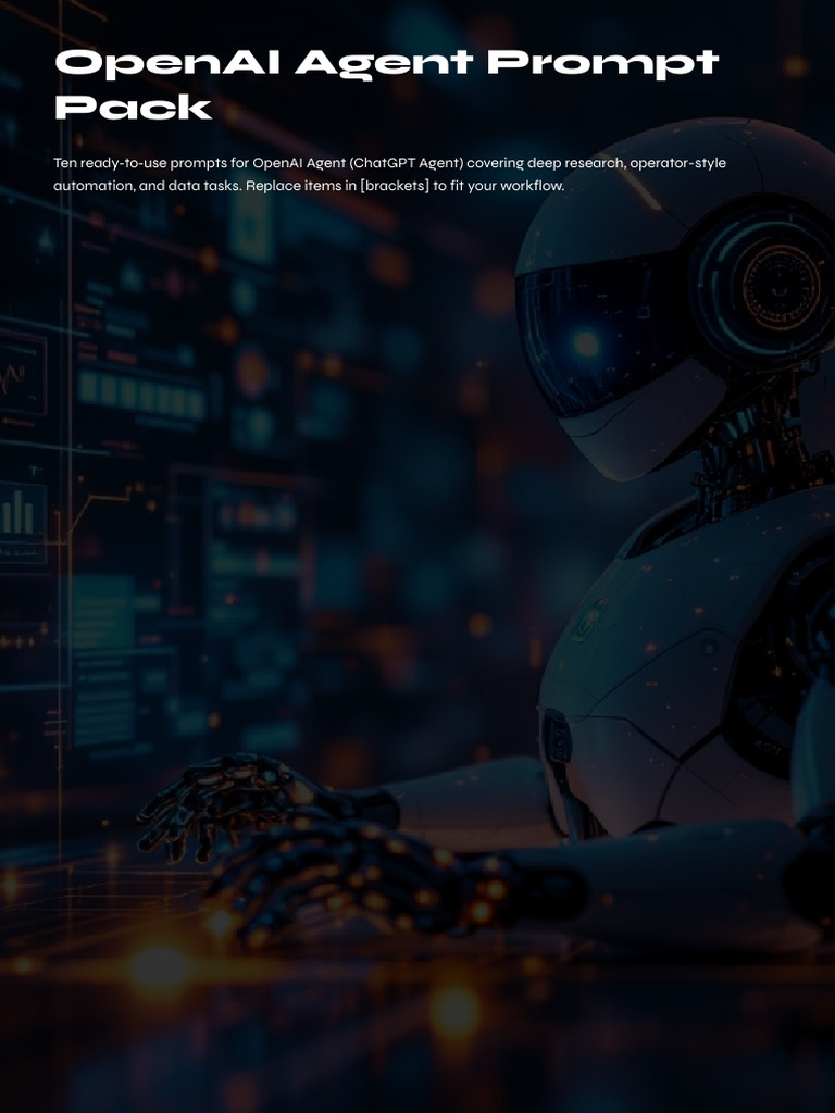 OpenAI Agent Prompt Pack | PDF | Information Technology Management ...