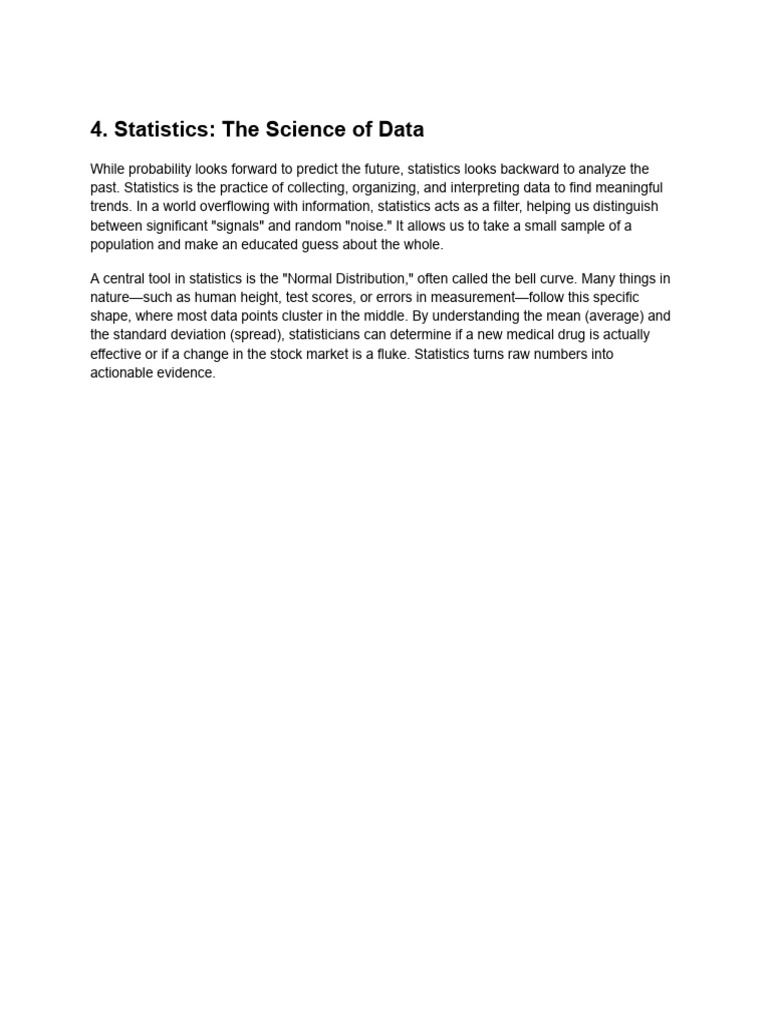 4. Statistics_ the Science of Data | PDF