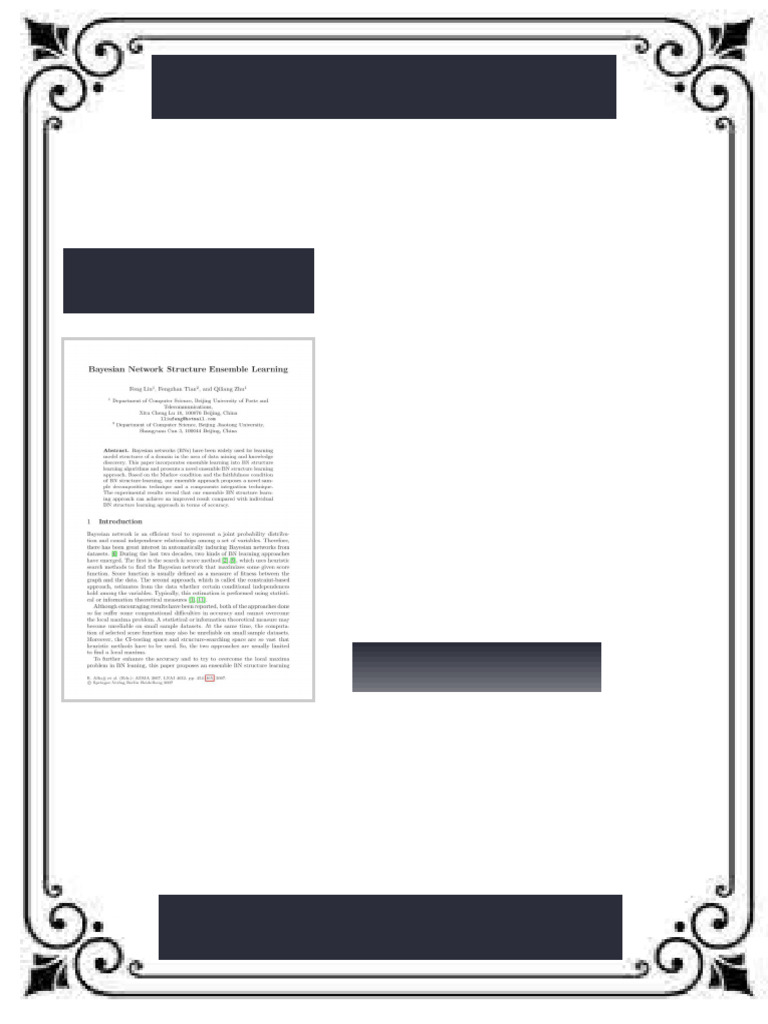 Bayesian Network Structure Ensemble Learning 1st Edition by Feng Liu ...