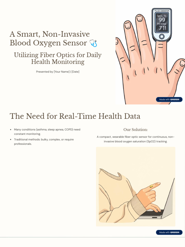 A Smart Non Invasive Blood Oxygen Sensor | PDF