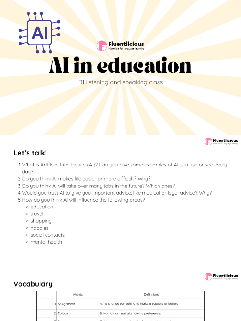 AI in Language Learning Materials | PDF | Artificial Intelligence ...
