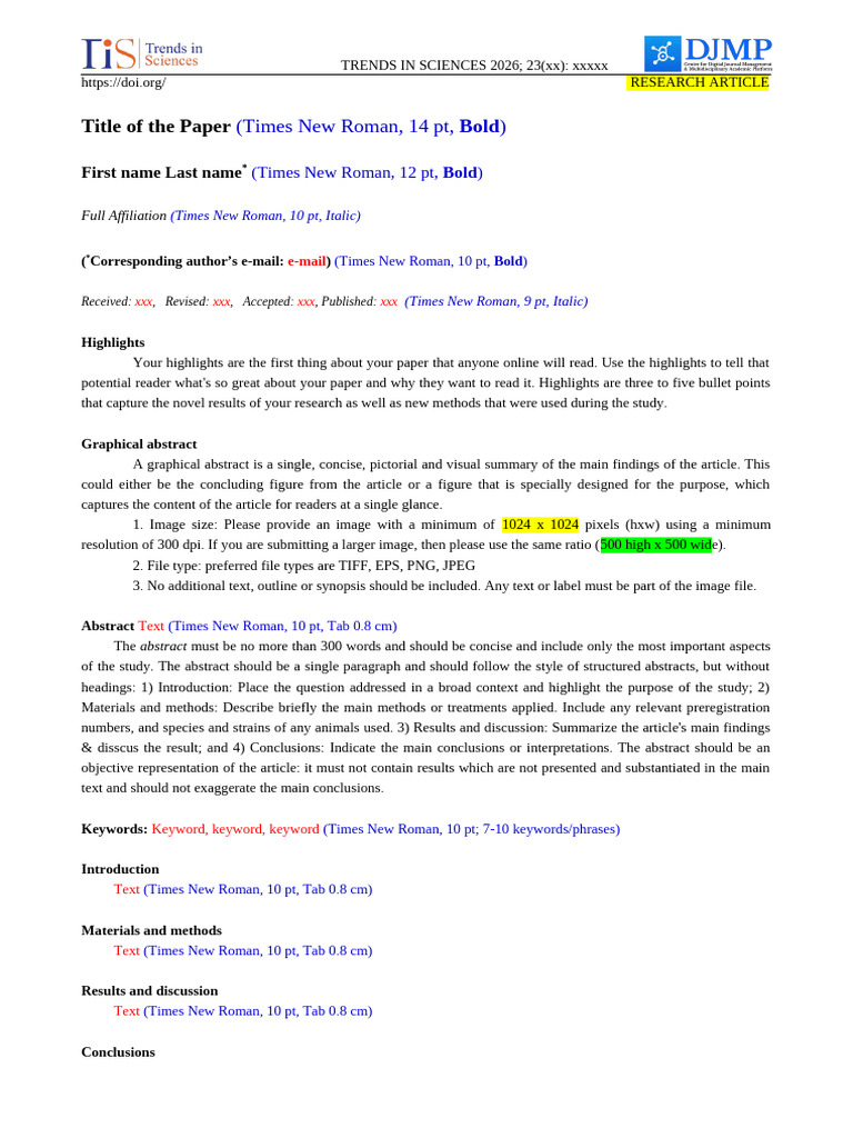 TiS New Template 2025-MS Word (10 June 2025) | PDF | Abstract (Summary ...