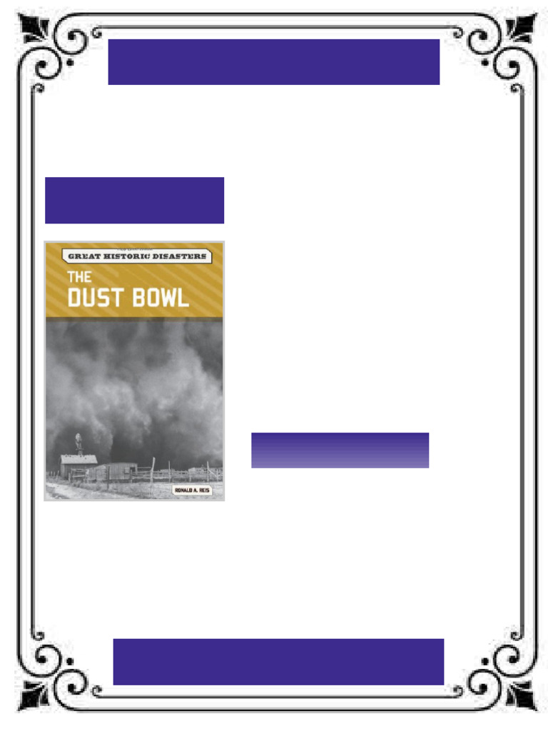 The Dust Bowl Great Historical Disasters 1st Edition Ronald A. Reis ...