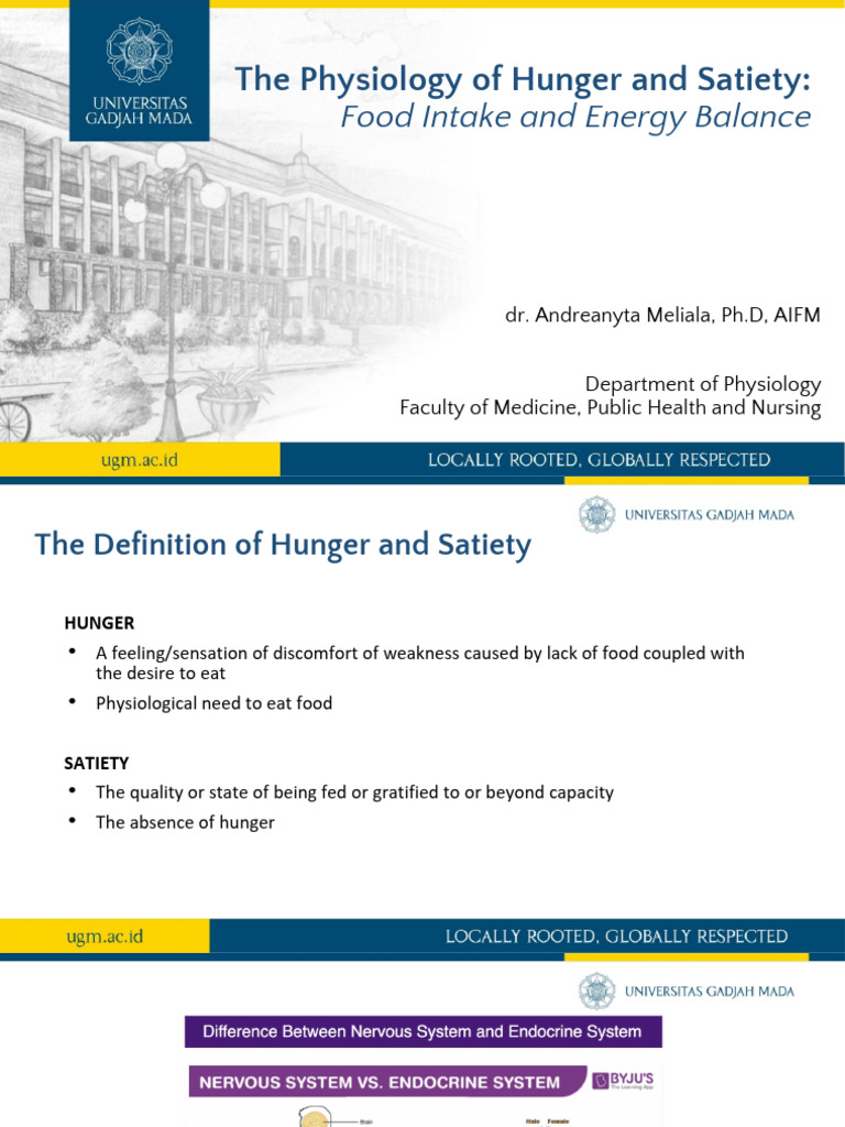 Lecture 5- Physiology of Hunger and Safety- Dr. Andreanyta Meliala, Ph ...