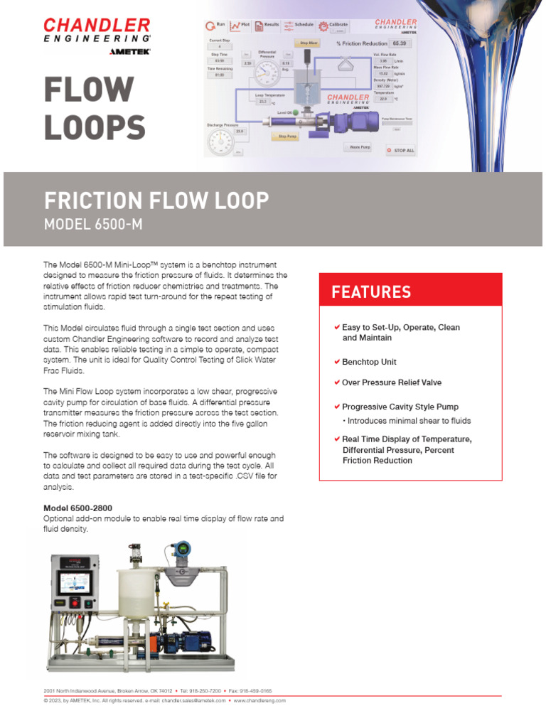 Mini-Loop Friction Flow Testing System | PDF | Pump | Friction