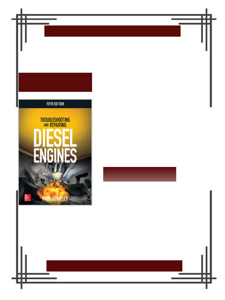 Troubleshooting and Repairing Diesel Engines Paul Dempsey full eBook ...