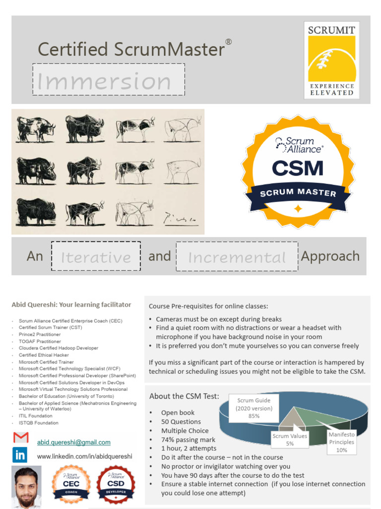 CSM Workbook May 2025 | PDF | Scrum (Software Development) | Technology ...