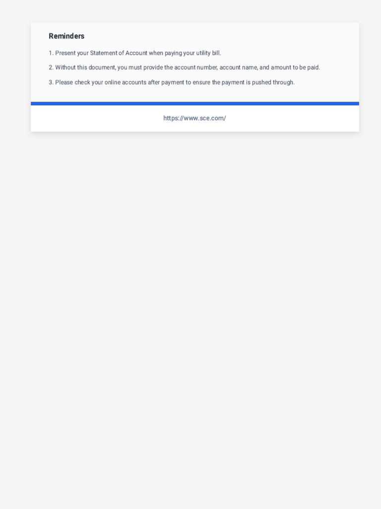 Utility Bill Payment Guidelines | PDF
