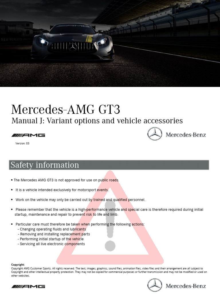 Manual J ENG Variant Options and Vehicle Accessories R03 | PDF | Screw ...