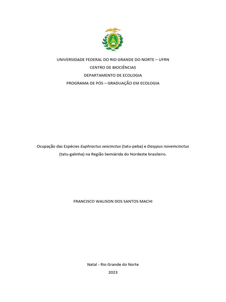 [DISSERT.] MARCHI, 2023_Ocupação das espécies tatu-peba e tatu-galinha ...