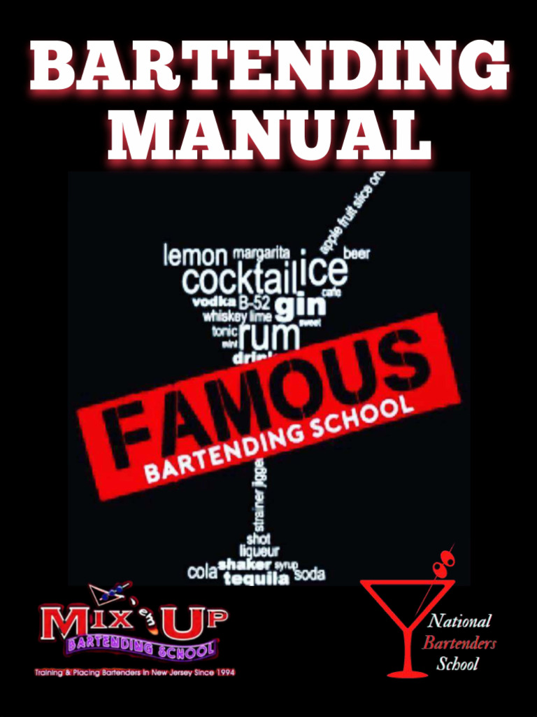 Famous Bartending School Overview | PDF | Martini (Cocktail ...