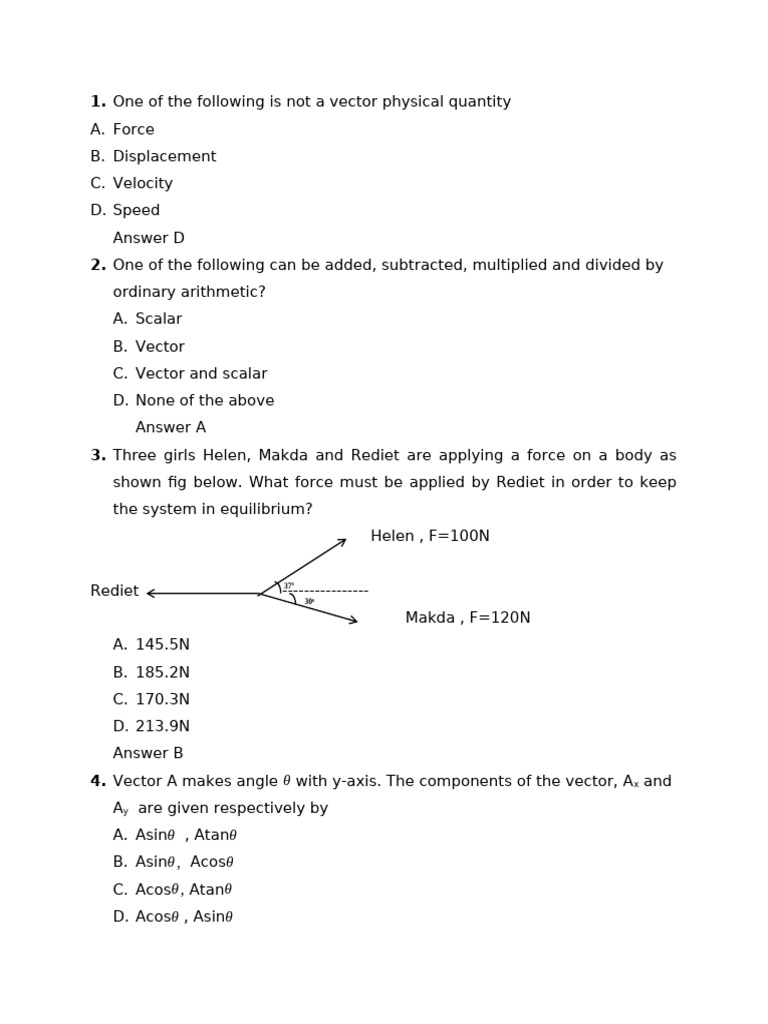 Physics Questions and Answers Guide | PDF | Orbit | Acceleration