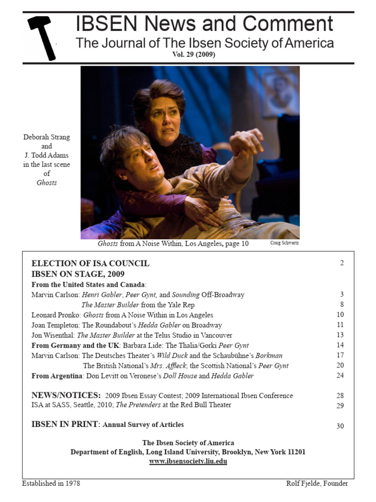 INC-vol.-29-2009 | PDF | Henrik Ibsen