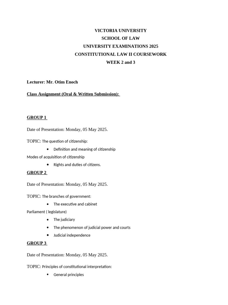Coursework Assignment 2 Class Presentation | PDF