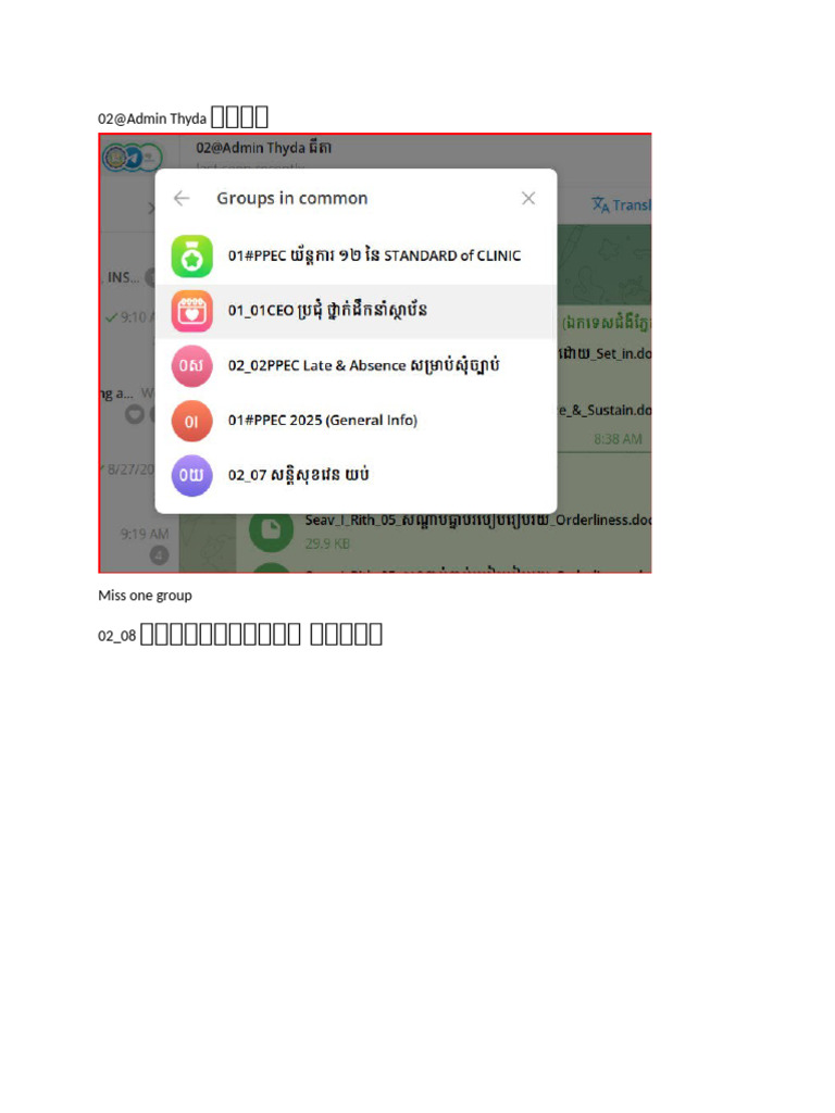 Staff Admin - Thyda | PDF