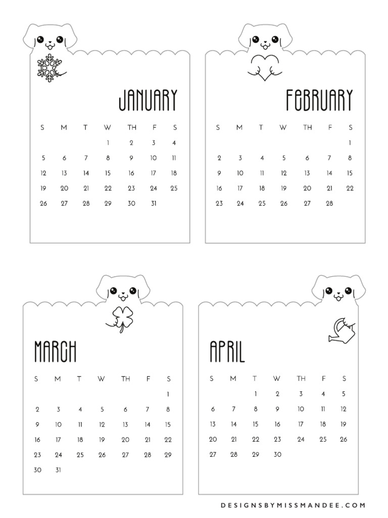 2025 Layered Dog Calendar_Miss Mandee | PDF