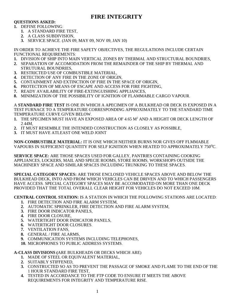 Fire Integrity | PDF | Fires | Combustion