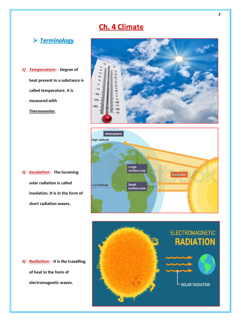 Ch 4 Climate | PDF | Monsoon | Climate Change