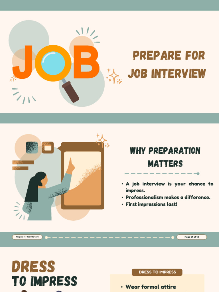 Prepare For Job Interview 6 | PDF | Job Interview | Human Communication