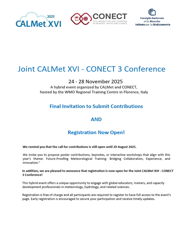 3nd announcement CALMet 2025_Final | PDF | Artificial Intelligence ...