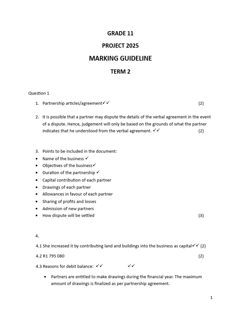 GRADE 11 Project Term2_015902 | PDF | Debits And Credits | Partnership