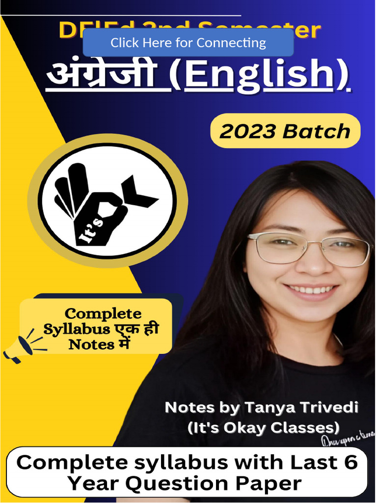 2nd Sem ENGLISH Complete Notes 1 | PDF | Adjective | Adverb