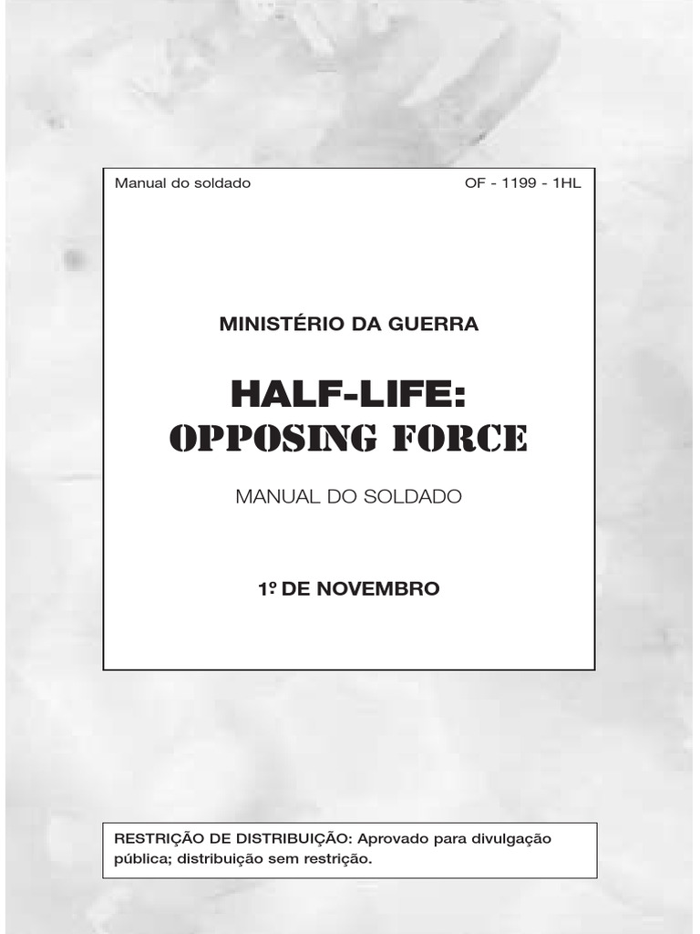 Half-Life Opposing Force Manual PT BR.pdf | PDF | Rifle | Ciência militar
